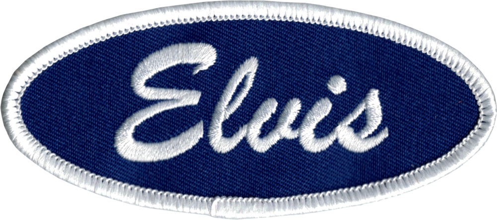 "Elvis" Mechanic Name Tag Oval Patch – Pink House Boutique