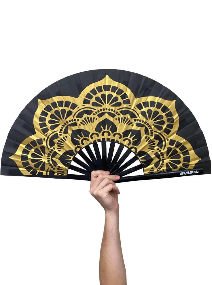 Mandala Jumbo Hand Fan- LAST ONE! – Pink House Boutique