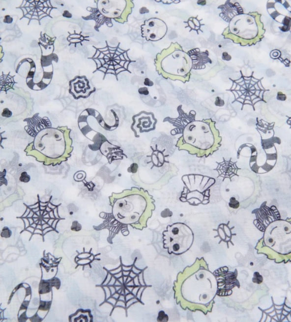 Beetlejuice Chibi Print Hair Scarf – Pink House Boutique