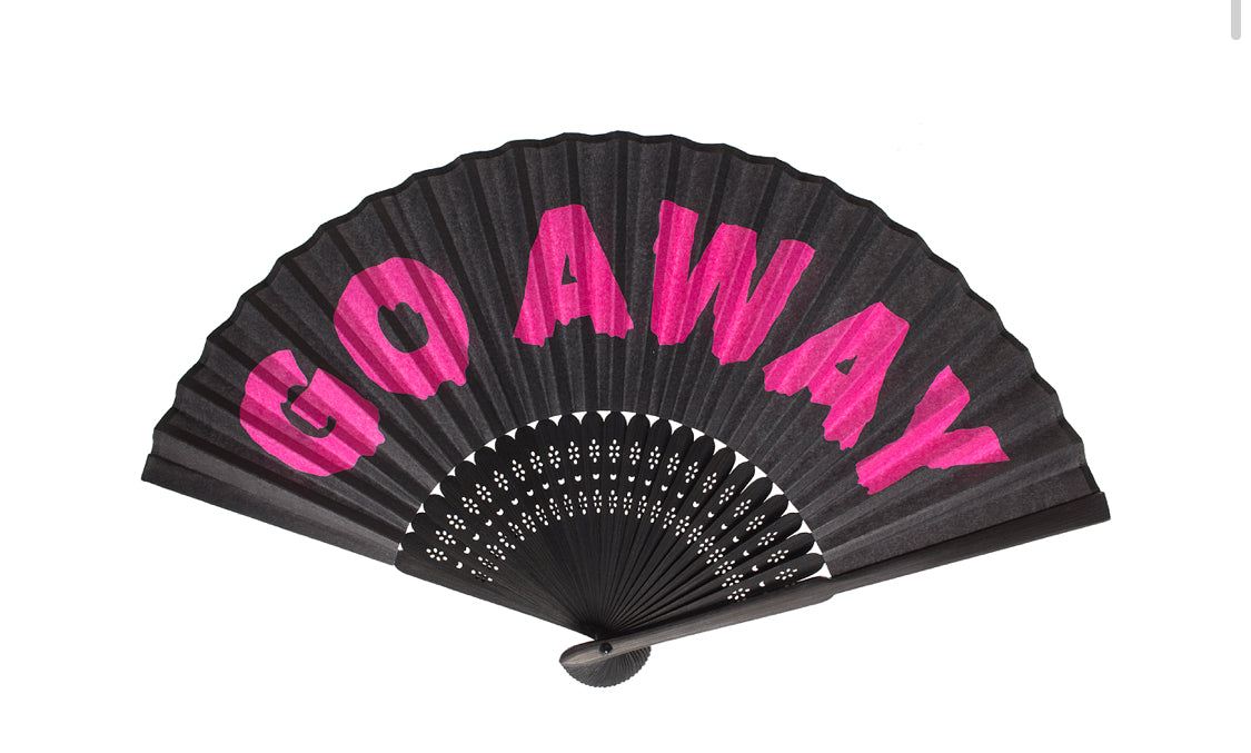 Go Away Hand Fan – Pink House Boutique