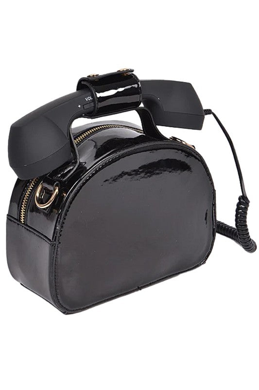 Black 80's Style Telephone Purse – Pink House Boutique