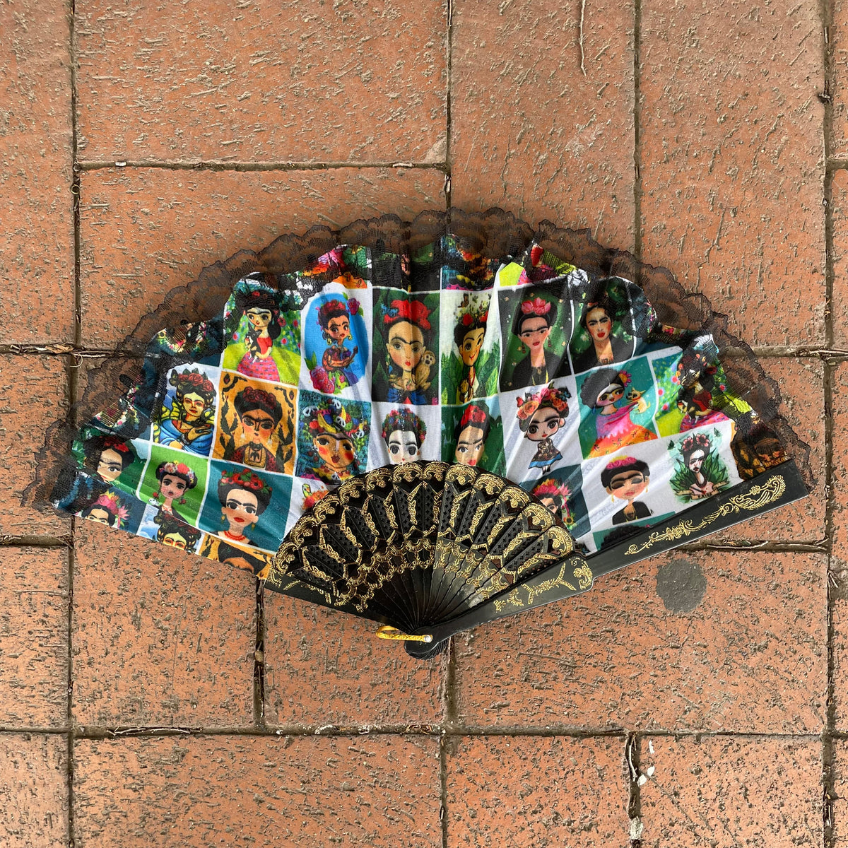 Frida Kahlo Collage Hand Fan – Pink House Boutique