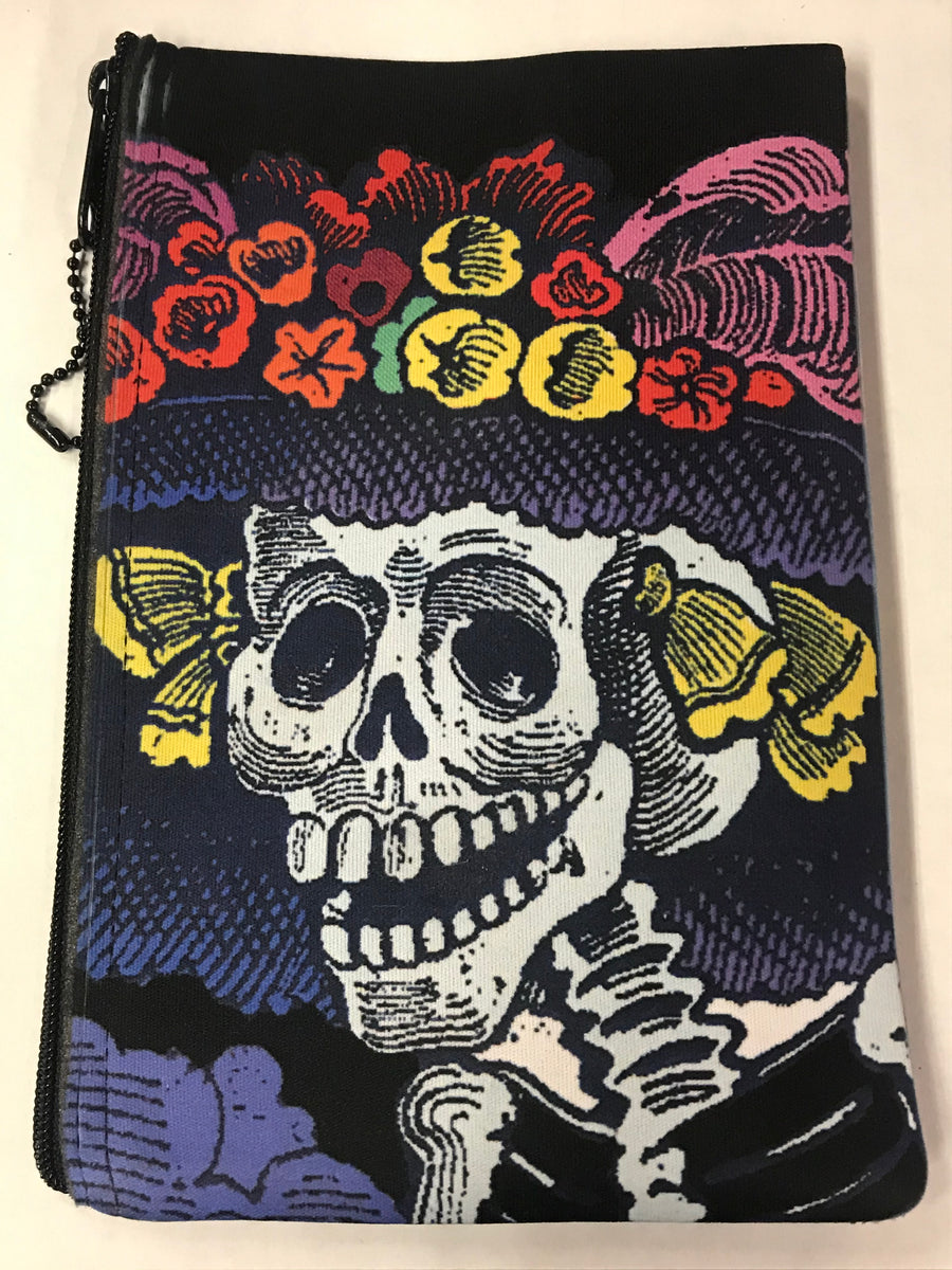 Lady Muerta Print Pouch – Pink House Boutique