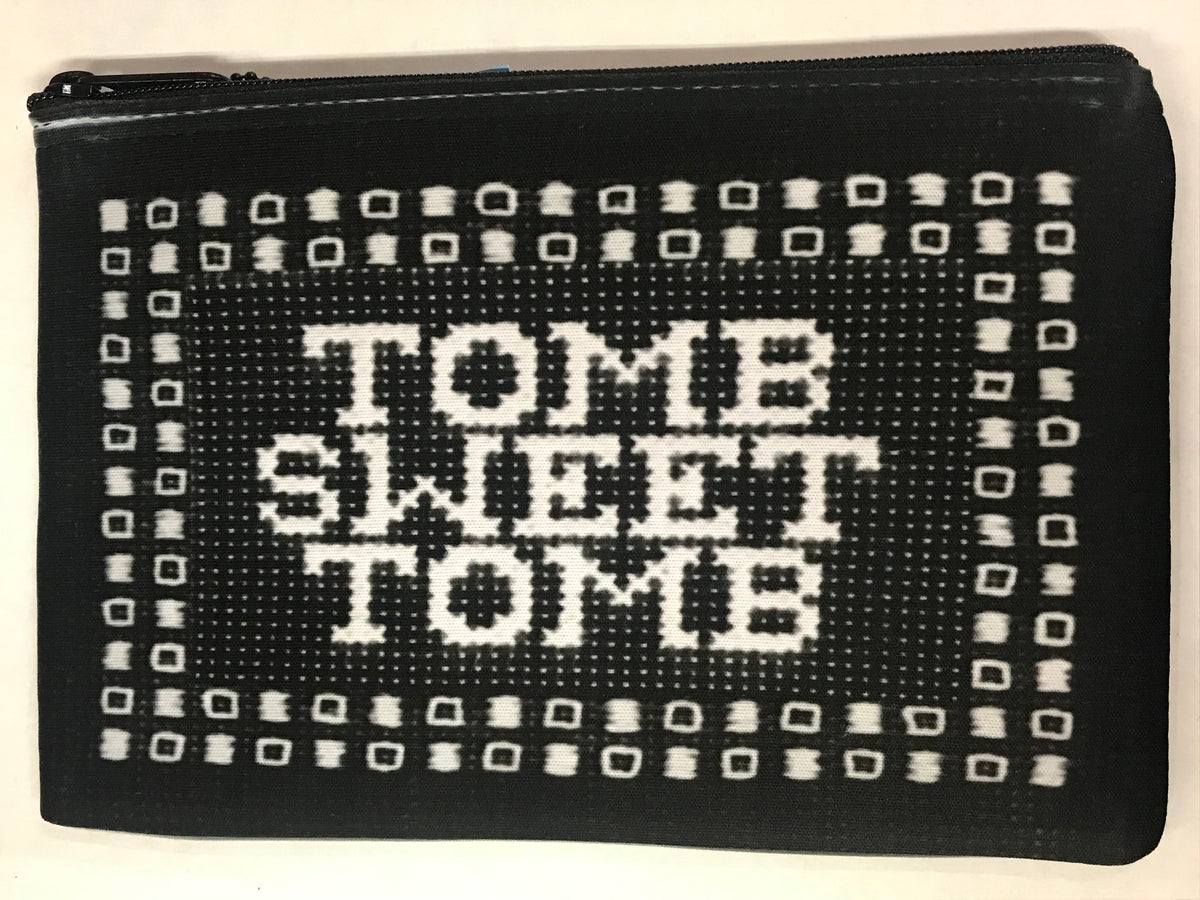 Tomb Sweet Tomb Cross Stitch Print Pouch – Pink House Boutique