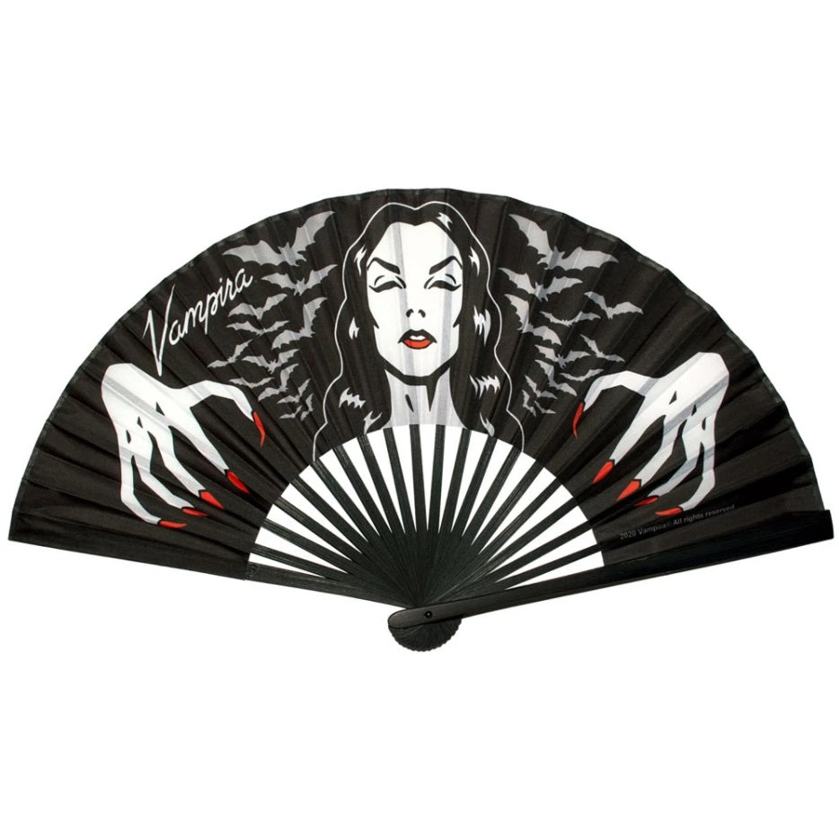 Vampira Fabric Hand Fan – Pink House Boutique