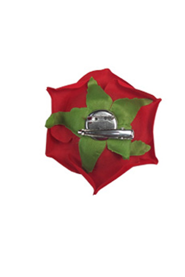 Candy Apple Red Rose Hair Flower – Pink House Boutique