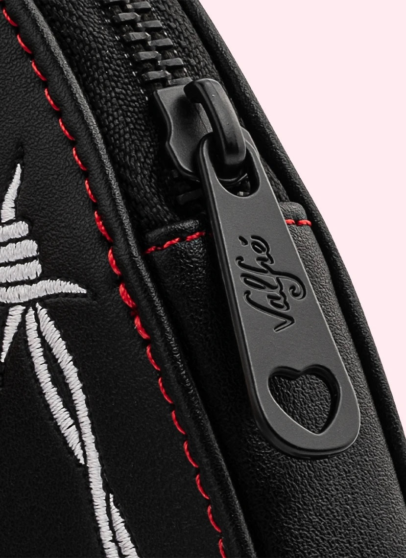 Valfre Black Heart Angel Devil Coin Purse Wallet – Pink House Boutique